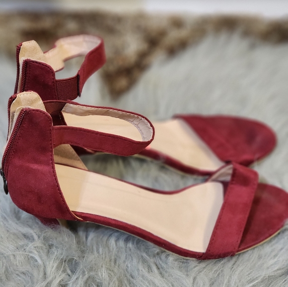 Shoes | Red Kitten Heels | Poshmark